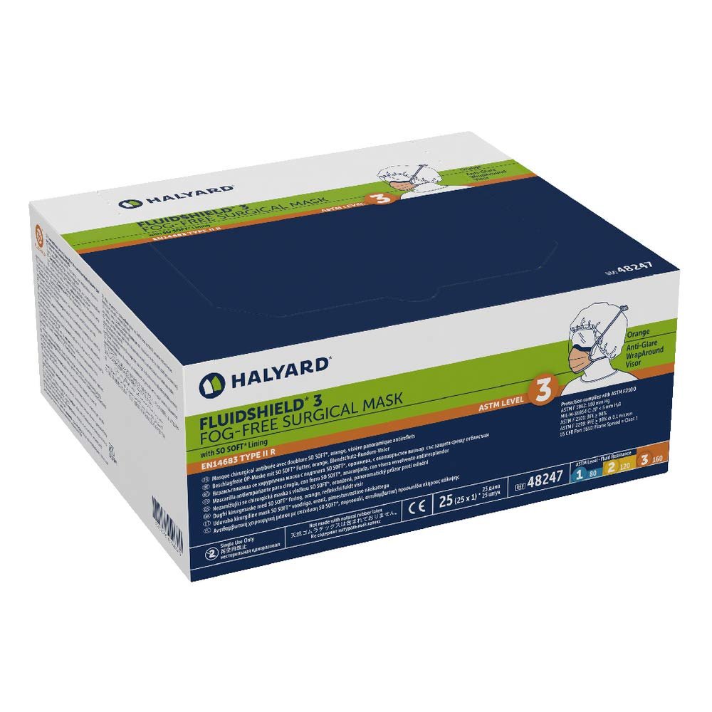 Halyard Fluidshield 3 Fog-Free Mask – Medmart Health