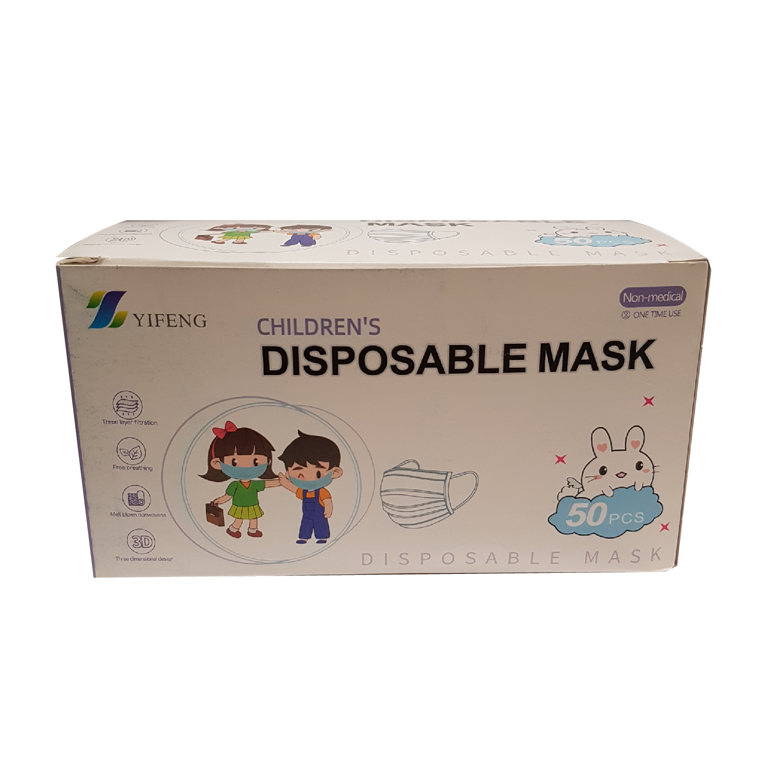 3PLY Disposable Facemask For Kids (50) – Medmart Health